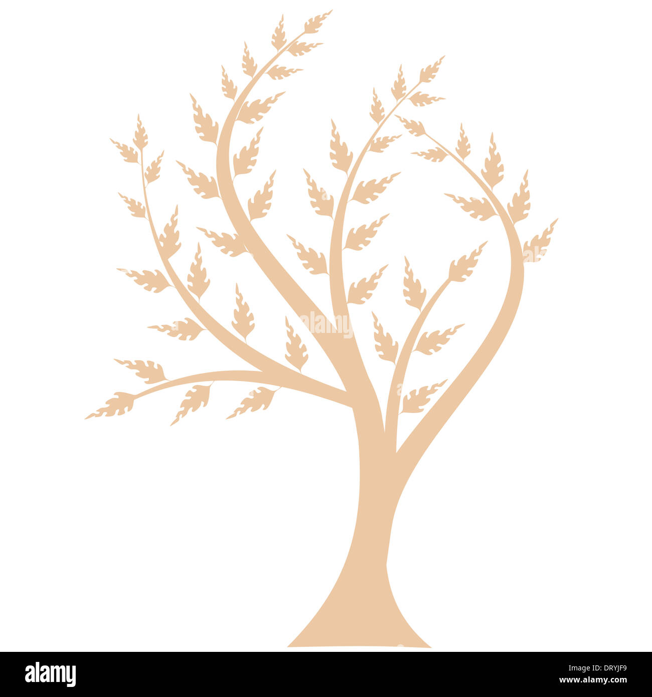 Art Tree Silhouette Stock Photo - Alamy