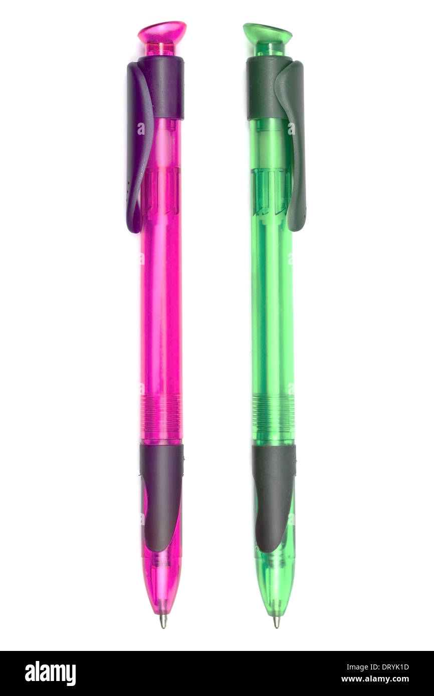 Colorful ballpoint pens Stock Photo - Alamy