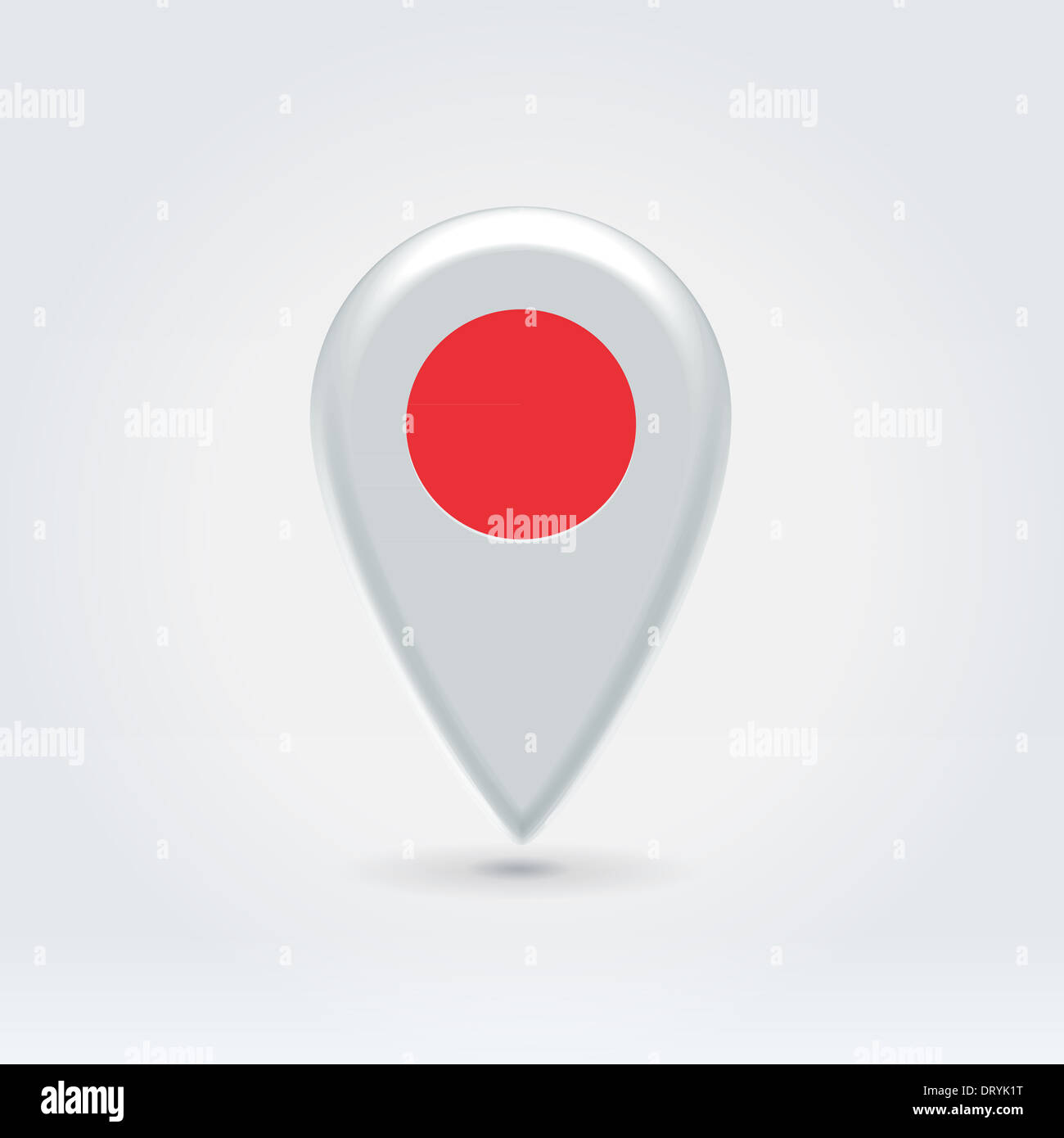 Geo location national point label Stock Photo - Alamy