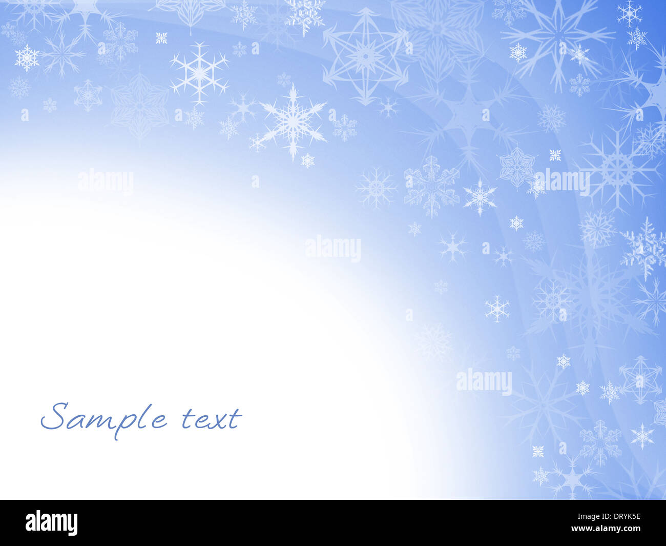 Light blue winter background with snowflakes Stock Photo - Alamy