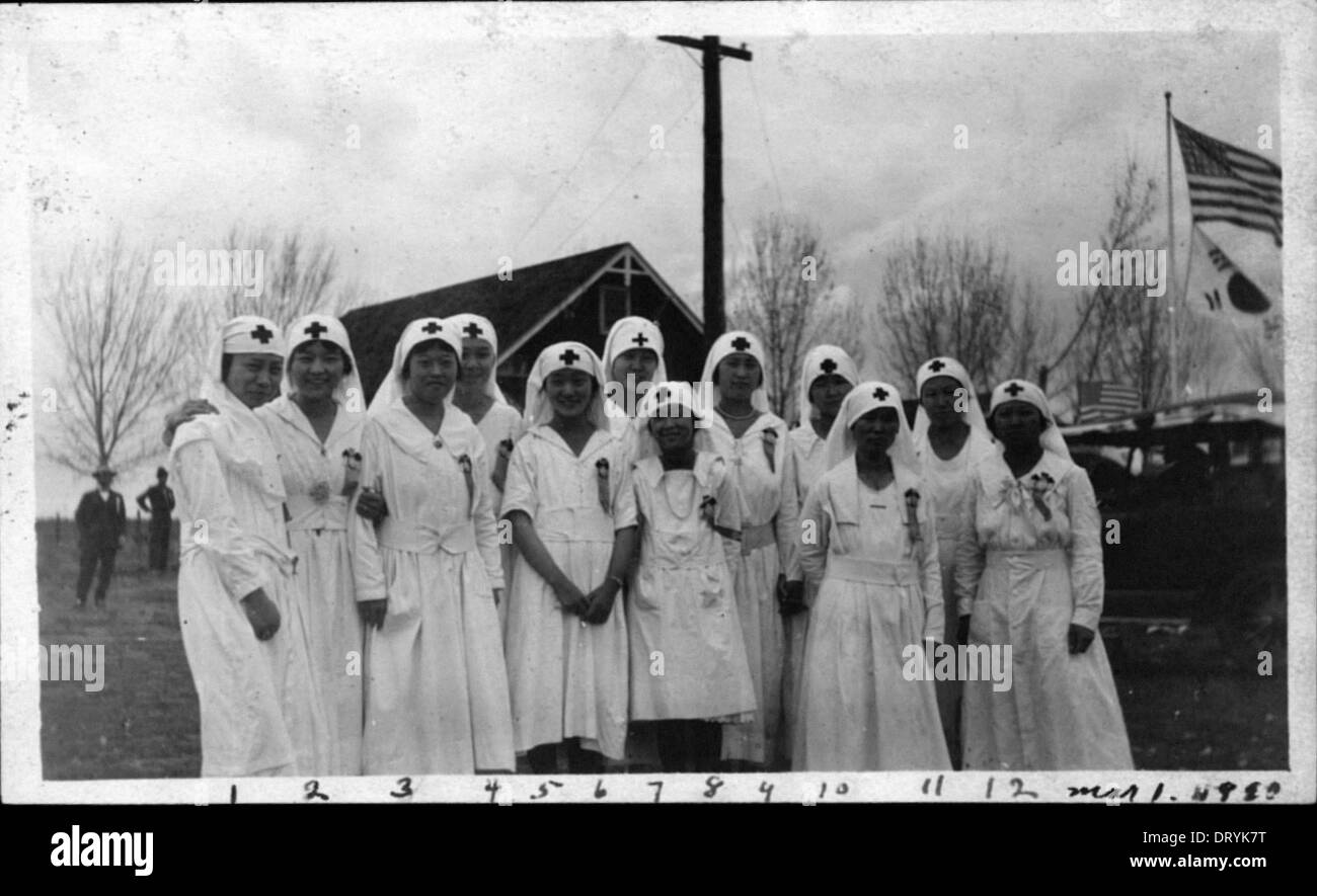 Early 1900s red cross nurse Black and White Stock Photos & Images - Alamy
