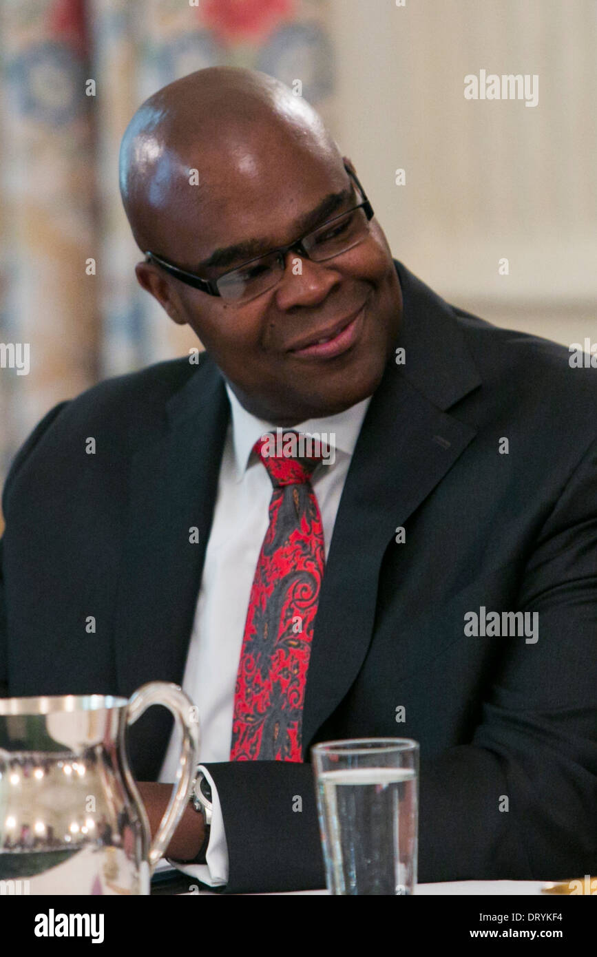 Don Thompson, President and CEO of McDonalds attends a meeting with ...
