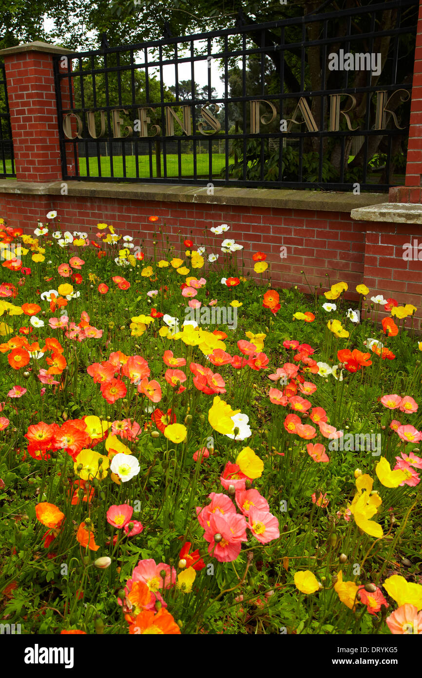 Botanical gardens at Queens Park, Invercargill, Southland, South Island ...