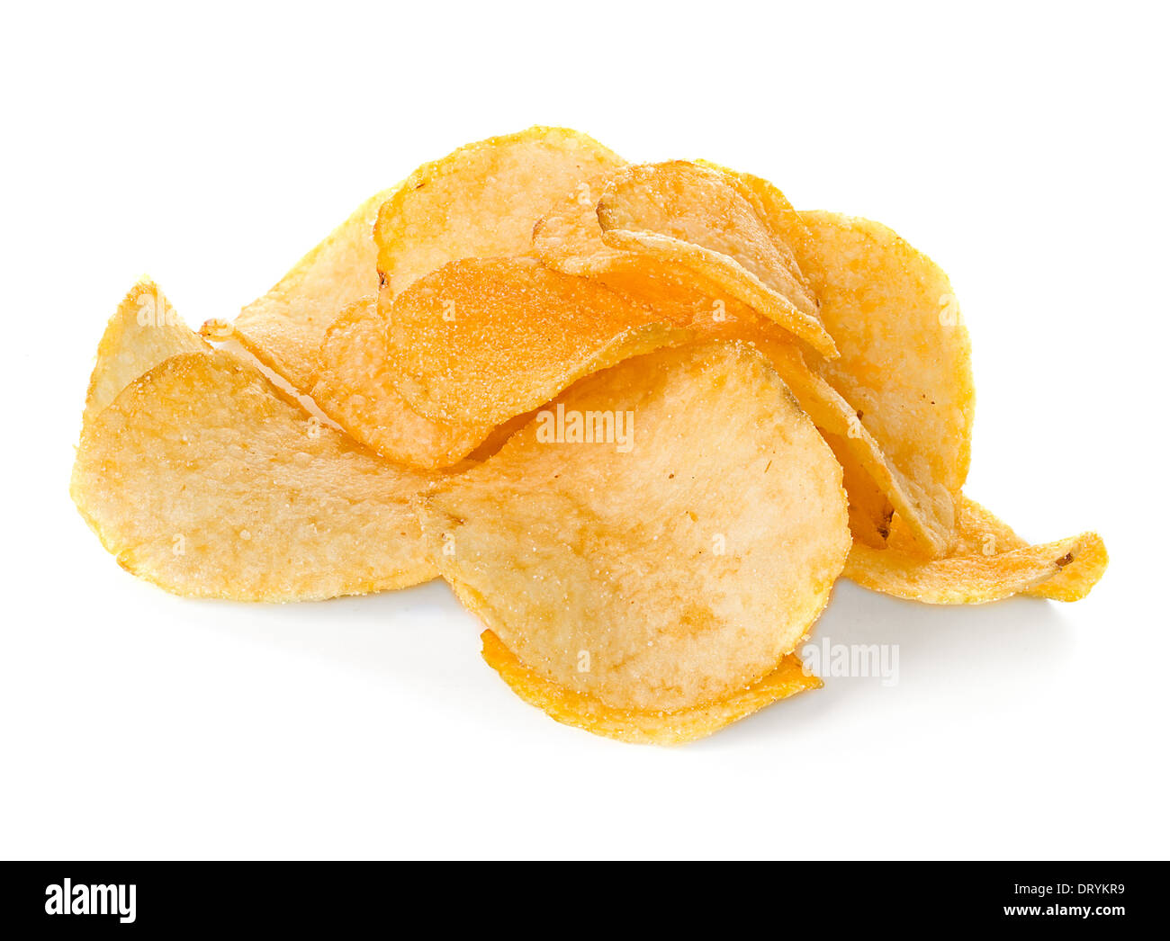 Potato chips isolated Stock Photo - Alamy