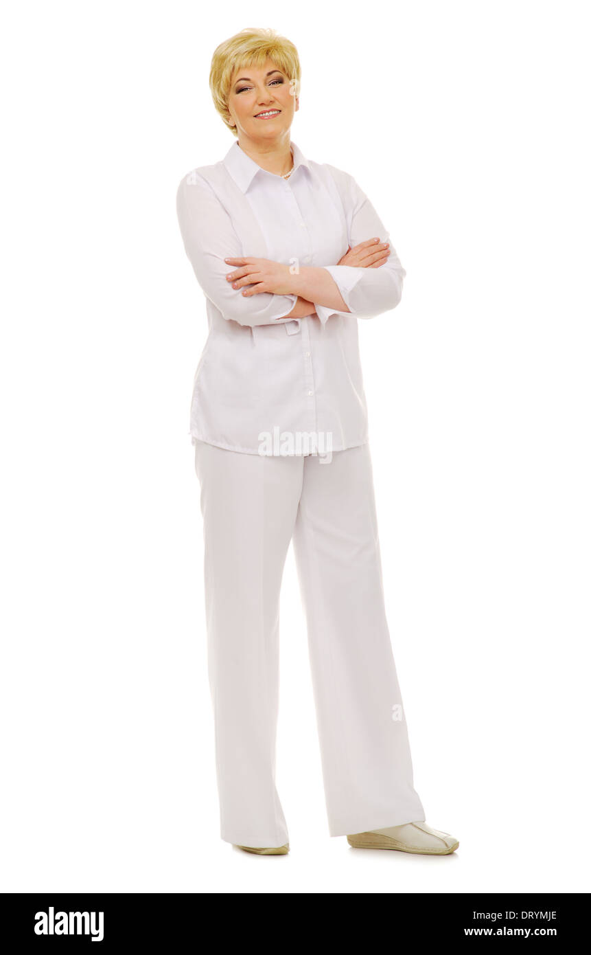 Happy person standing on Cut Out Stock Images & Pictures - Alamy