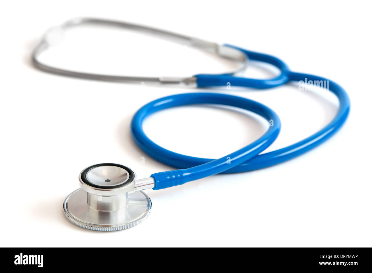 Blue stethoscope isolated Stock Photo - Alamy