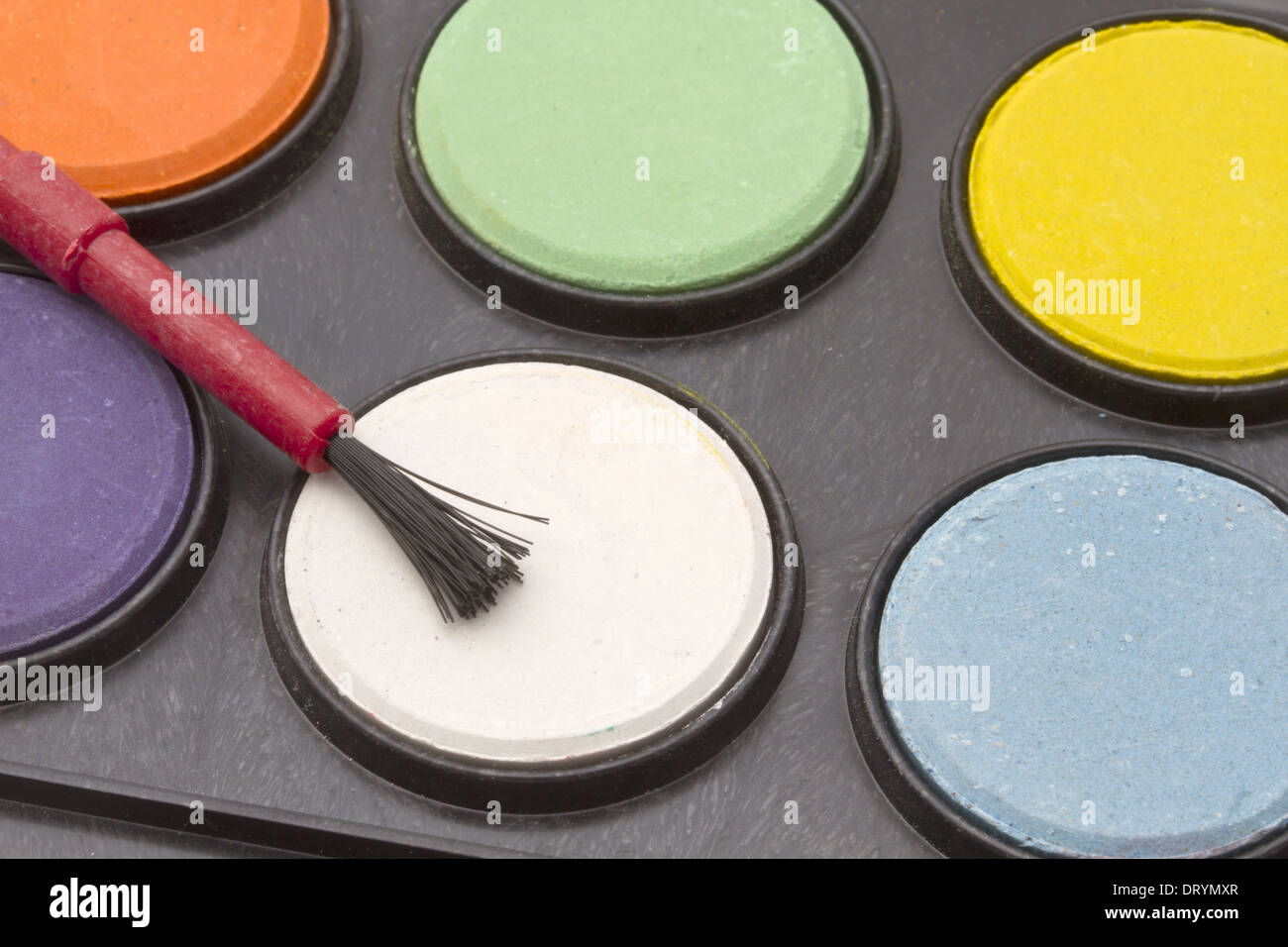 water color palettes Stock Photo - Alamy