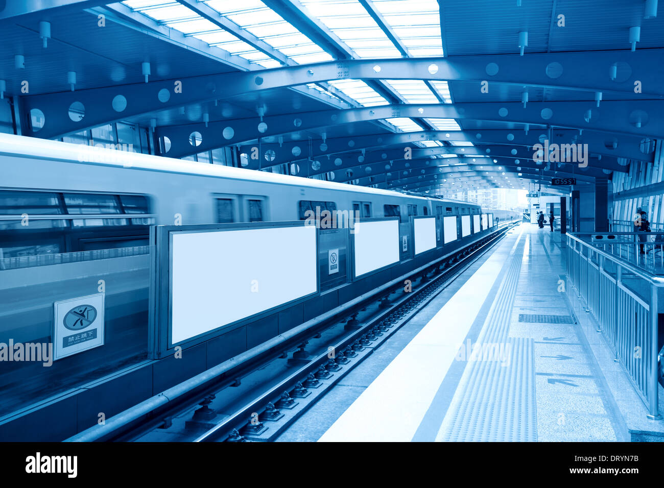 subway station and billboard Stock Photo - Alamy