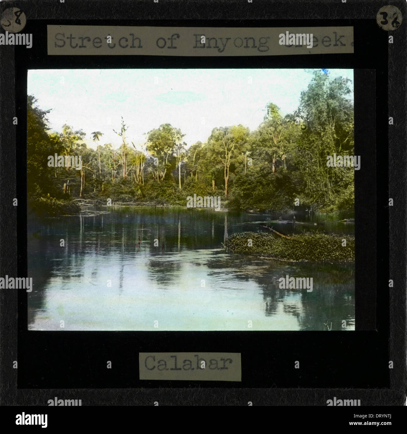 A photograph of Enyong Creek in Calabar, taken in the late 19th century ...