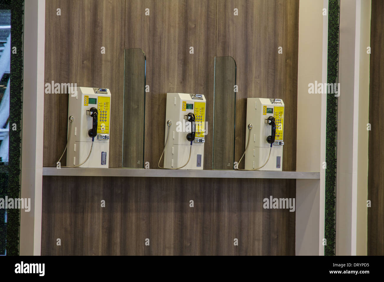 Public phones in the mall Stock Photo - Alamy