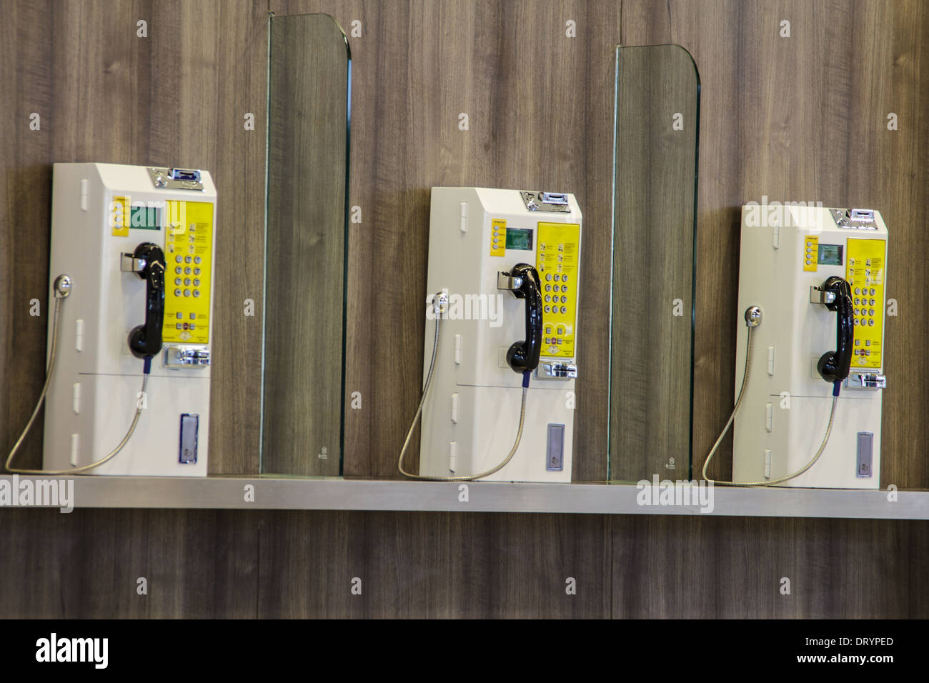 Public phones in the mall Stock Photo - Alamy