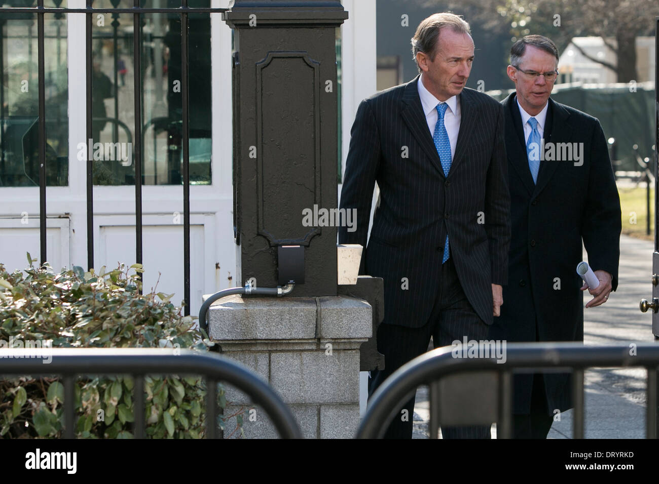 James Gorman, CEO, Morgan Stanley, left, and Richard Davis, Chairman ...