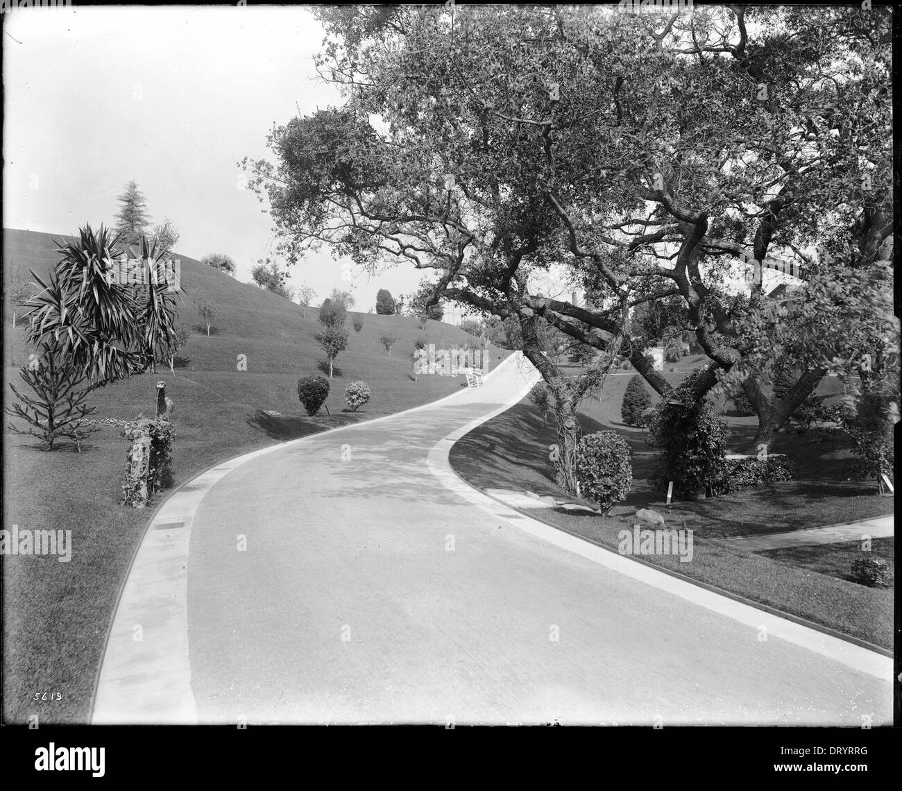 The sunken path Black and White Stock Photos & Images - Alamy