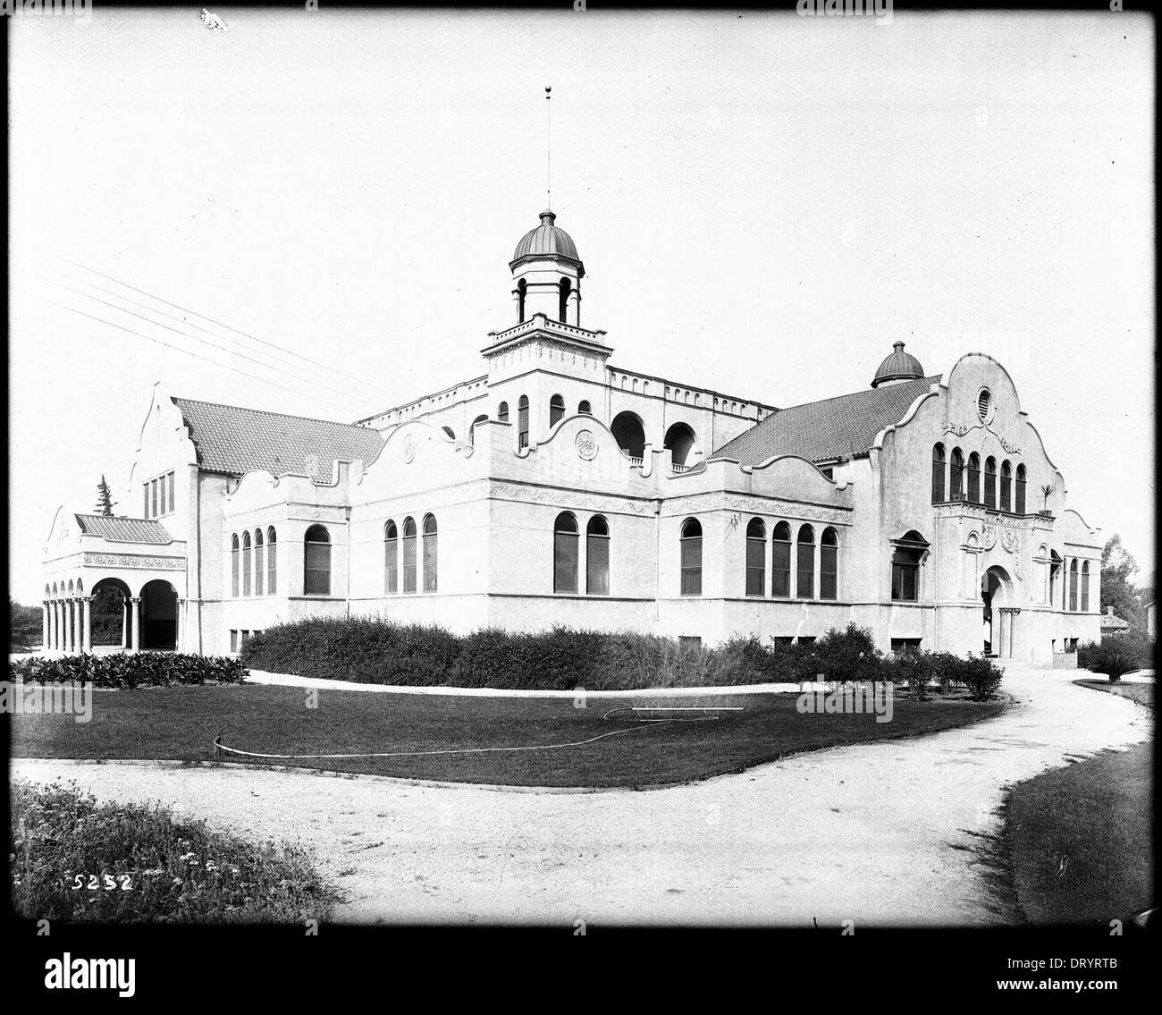 High school building front Black and White Stock Photos & Images - Alamy