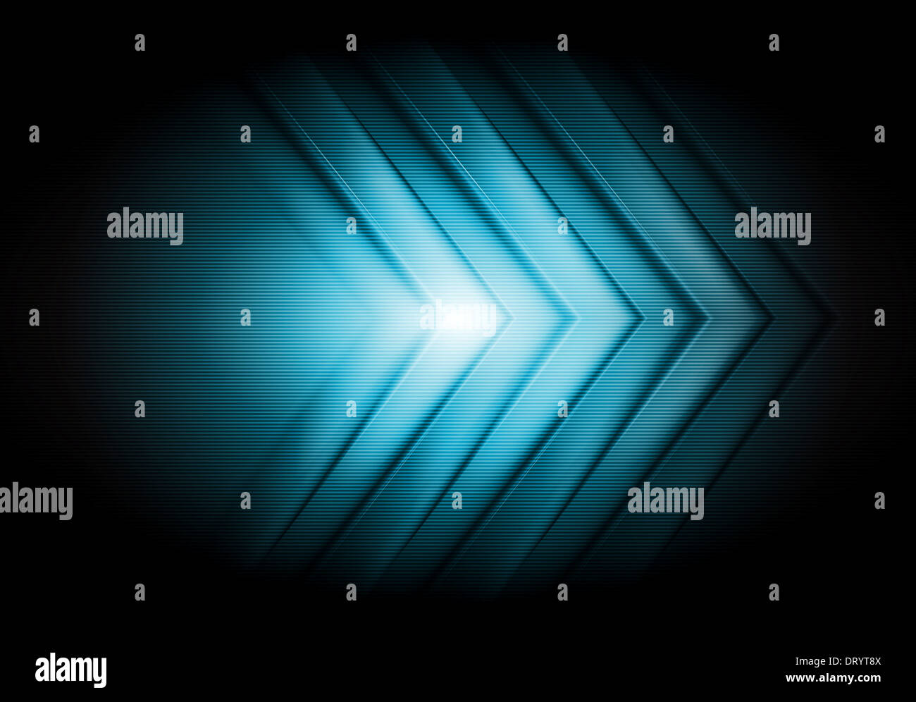 Vector blue technology design with abstract arrows Stock Photo - Alamy