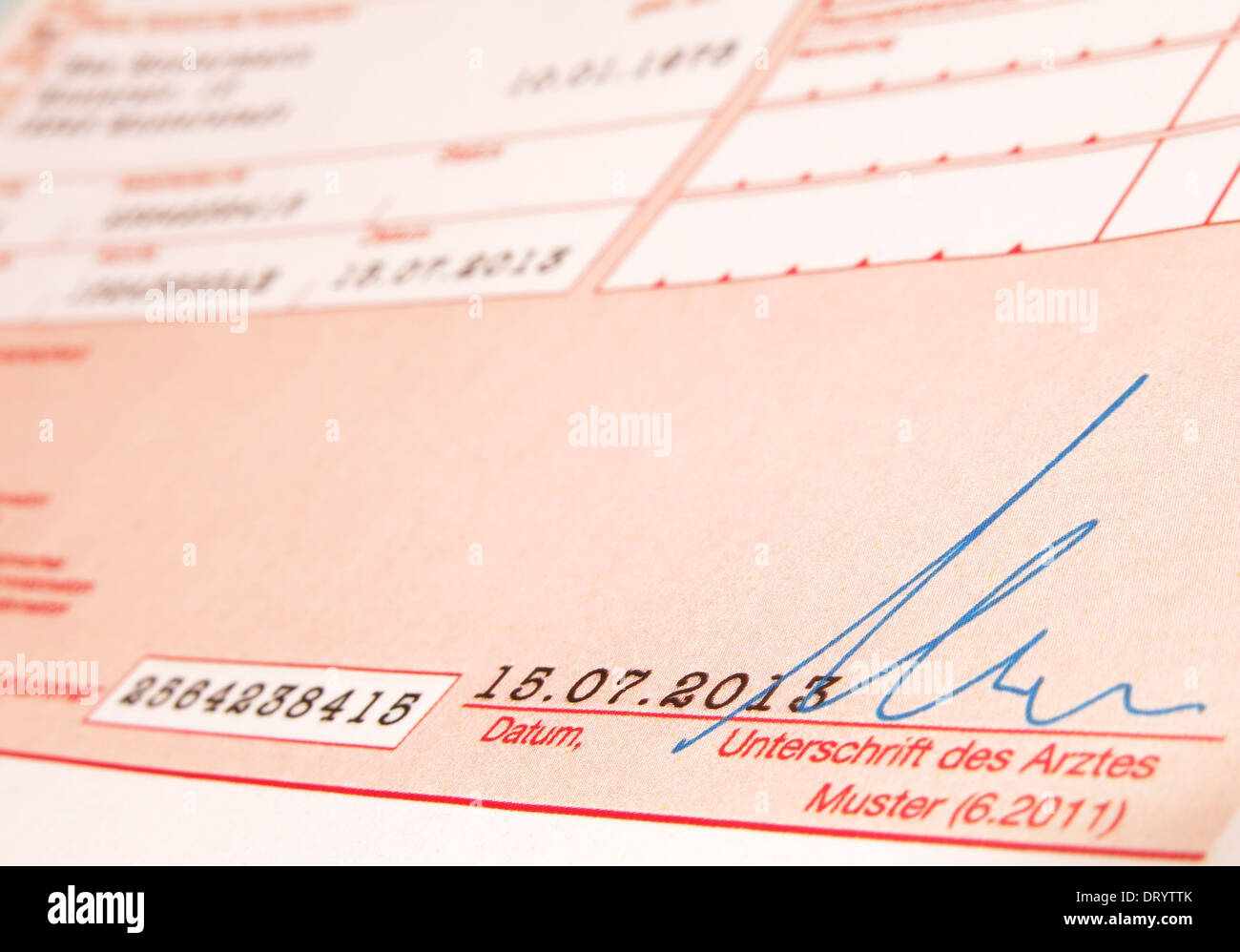 Prescription form hi-res stock photography and images - Alamy