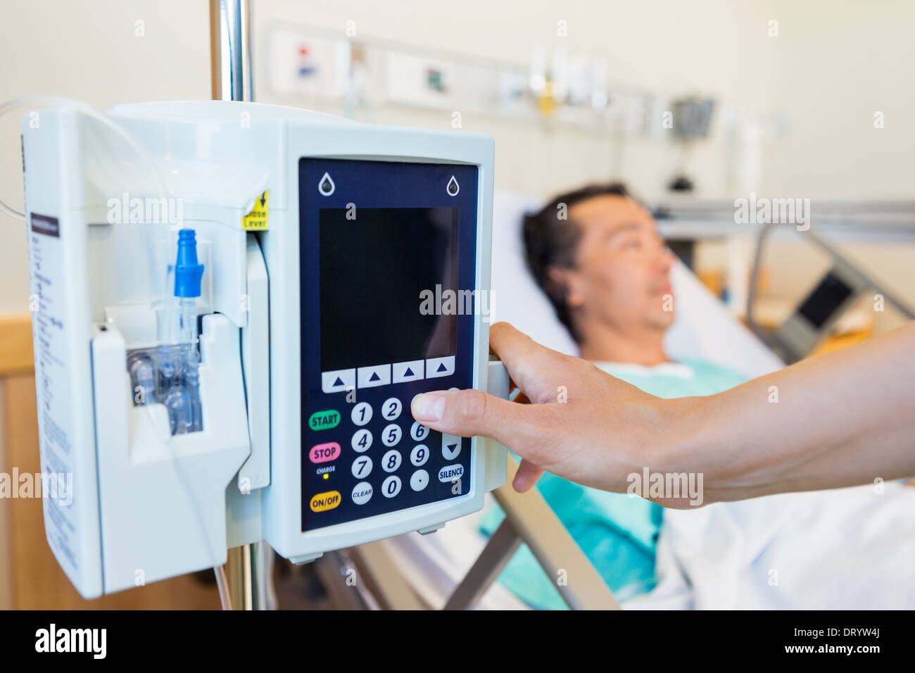 Nurse iv hospital bed hi-res stock photography and images - Alamy