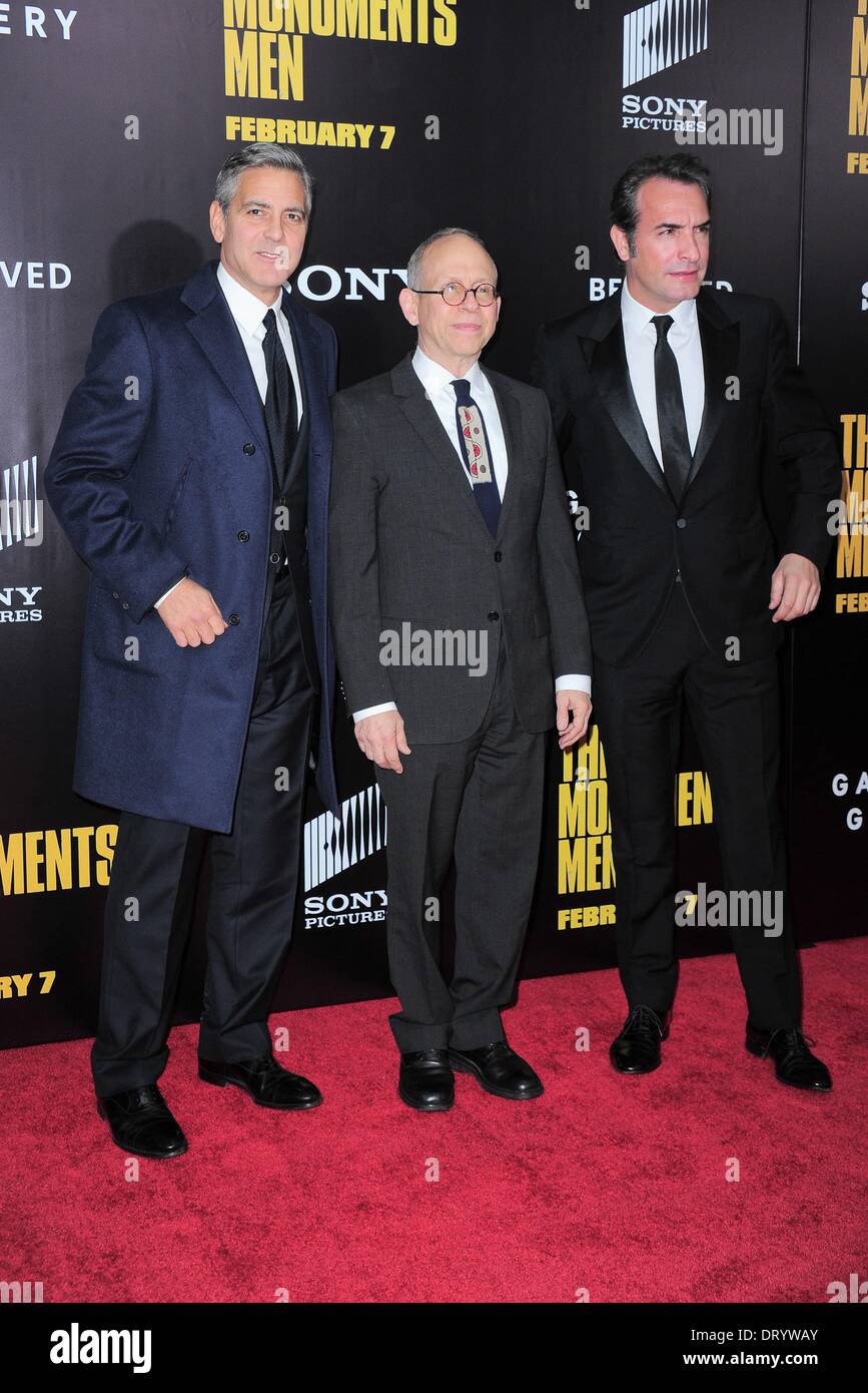 New York, NY, USA. 4th Feb, 2014. George Clooney, Bob Balaban, Jean ...
