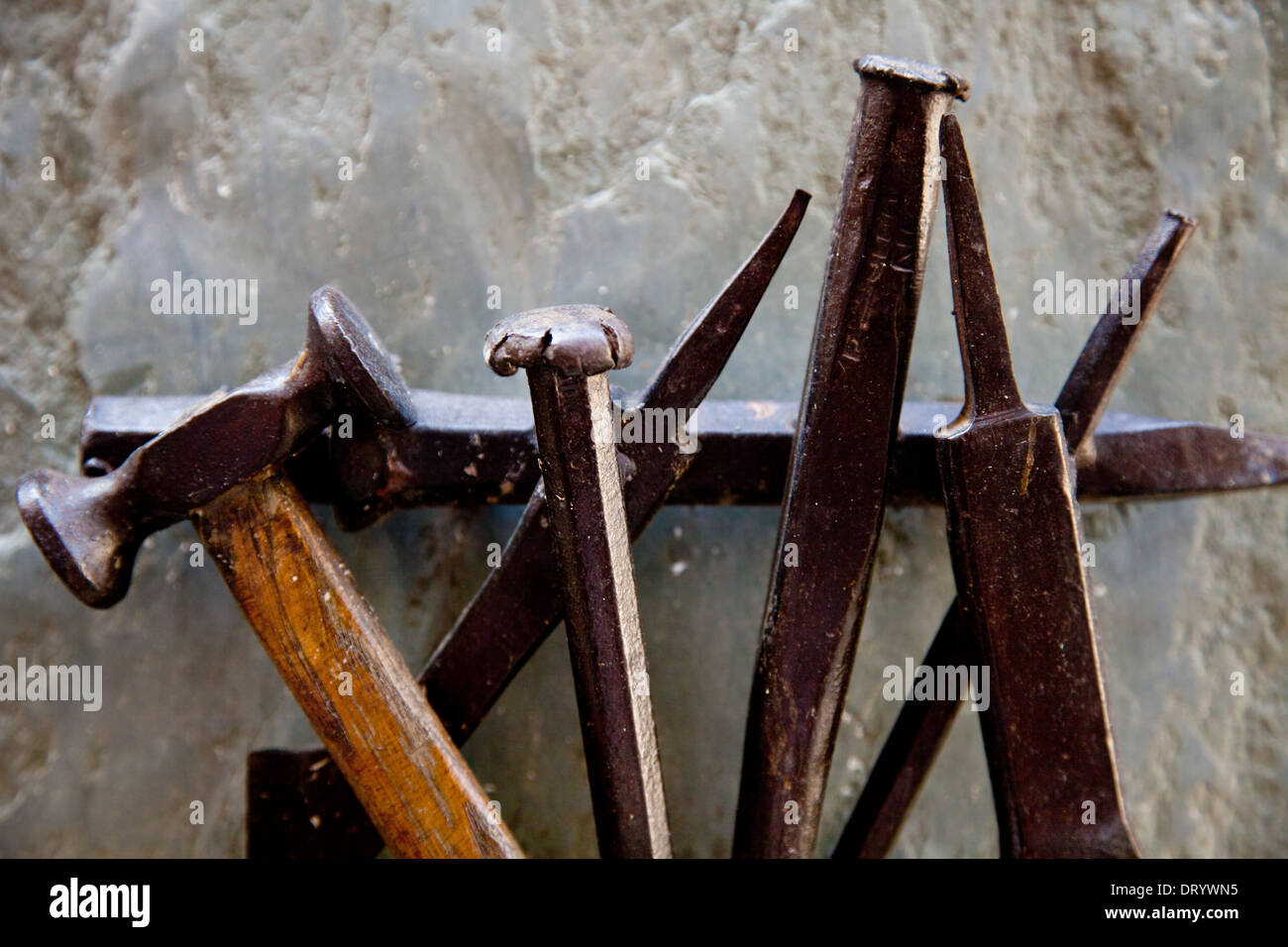Traditional crafting tools Stock Photo - Alamy