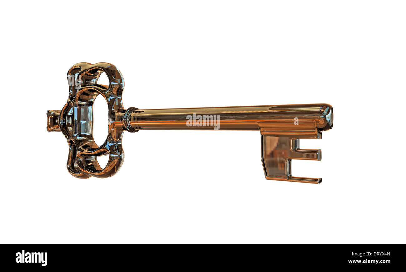 old key isolated on white background Stock Photo - Alamy