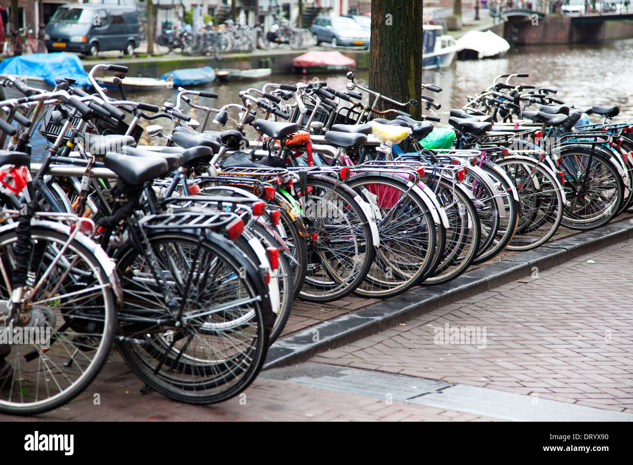 Bikes in Amsterdam Stock Photo - Alamy