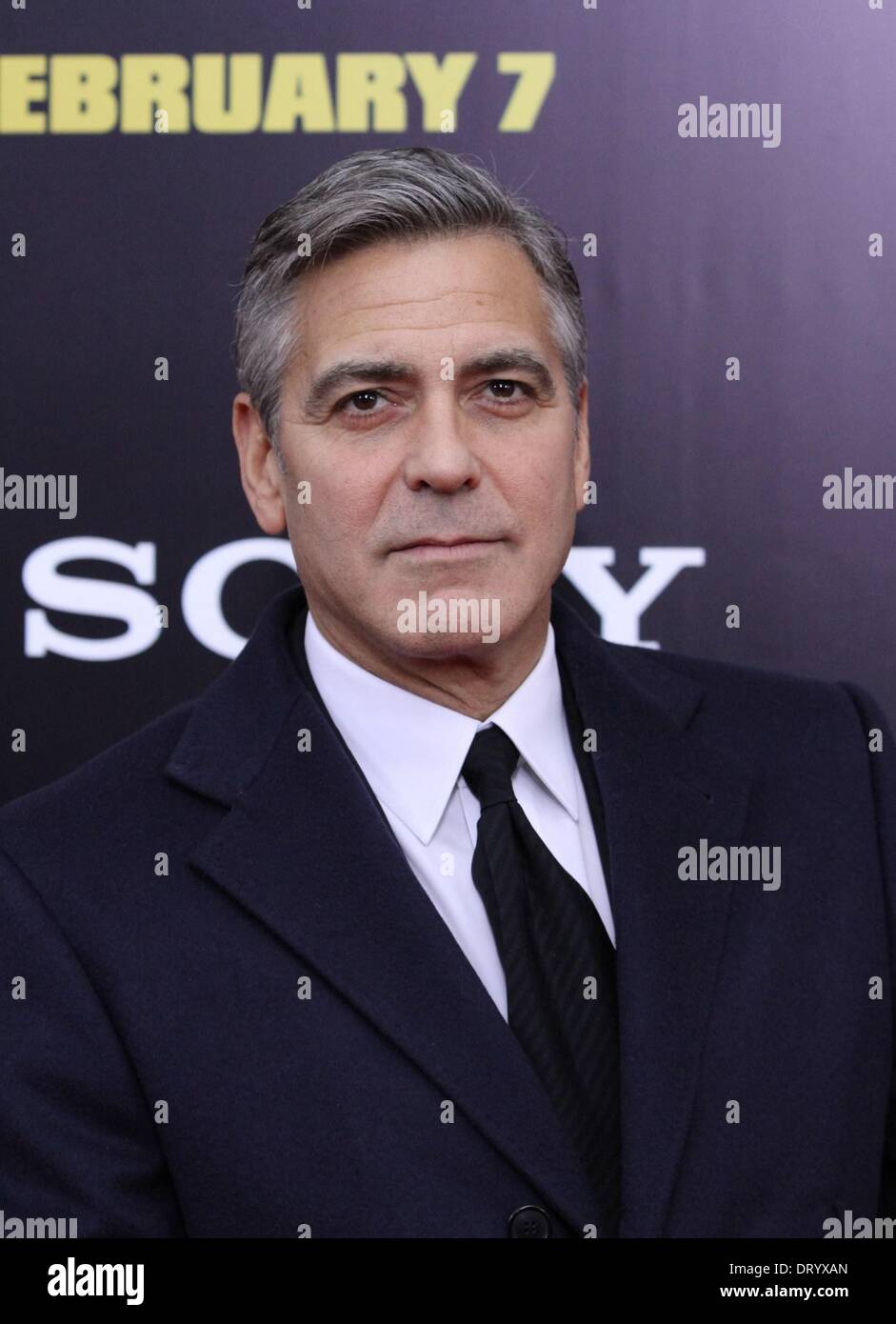 New York, NY, USA. 4th Feb, 2014. George Clooney at arrivals for THE ...