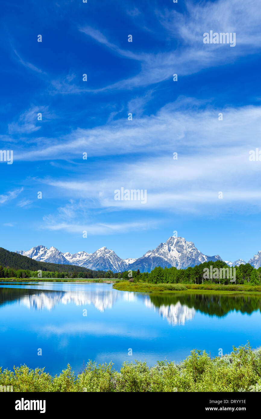 Tetons. Snake River from the Snake River Overlook, Grand Teton National ...