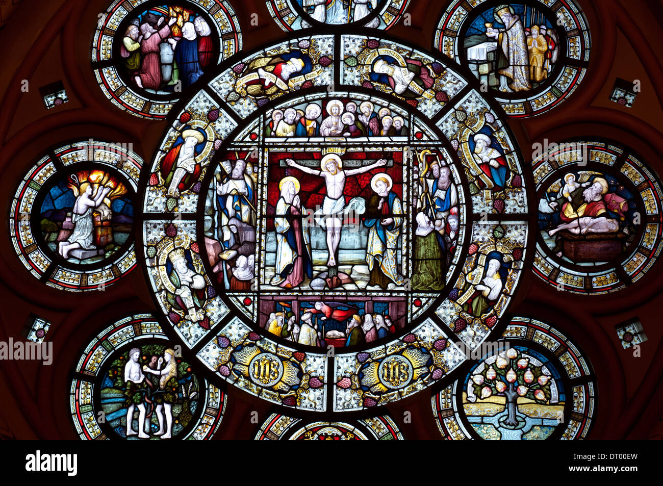 The East Window, Holy Trinity Church, Old Wolverton, Buckinghamshire ...