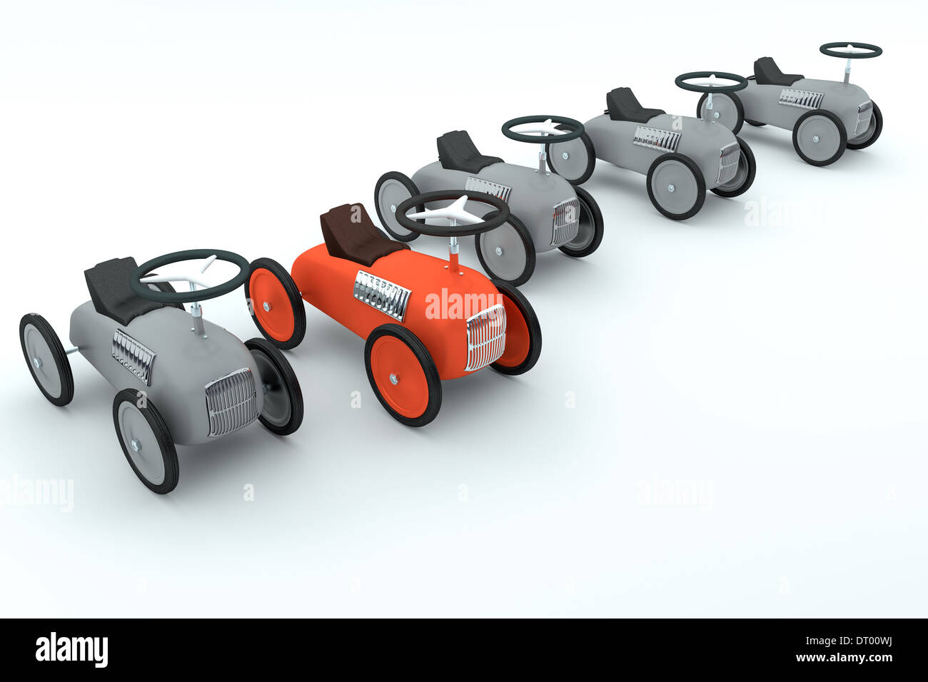 Toy car collection, red and gray colors Stock Photo - Alamy