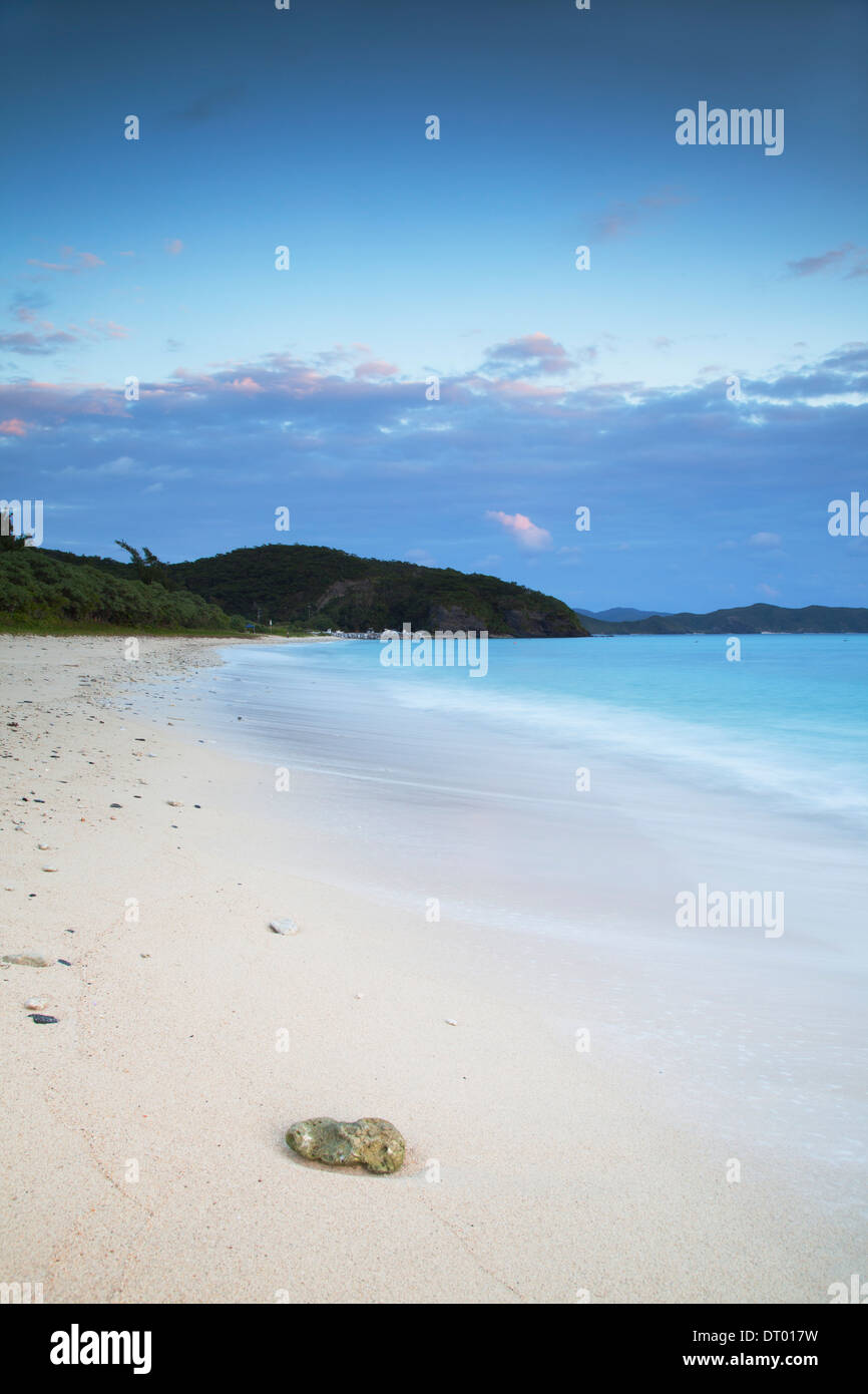 Ama Beach at sunset, Zamami Island, Kerama Islands, Okinawa, Japan ...