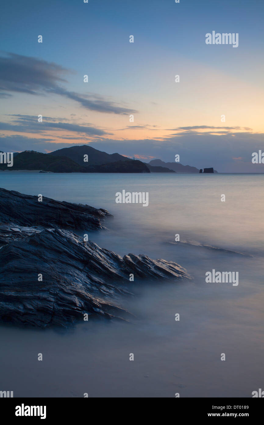 Ama Beach at sunset, Zamami Island, Kerama Islands, Okinawa, Japan ...