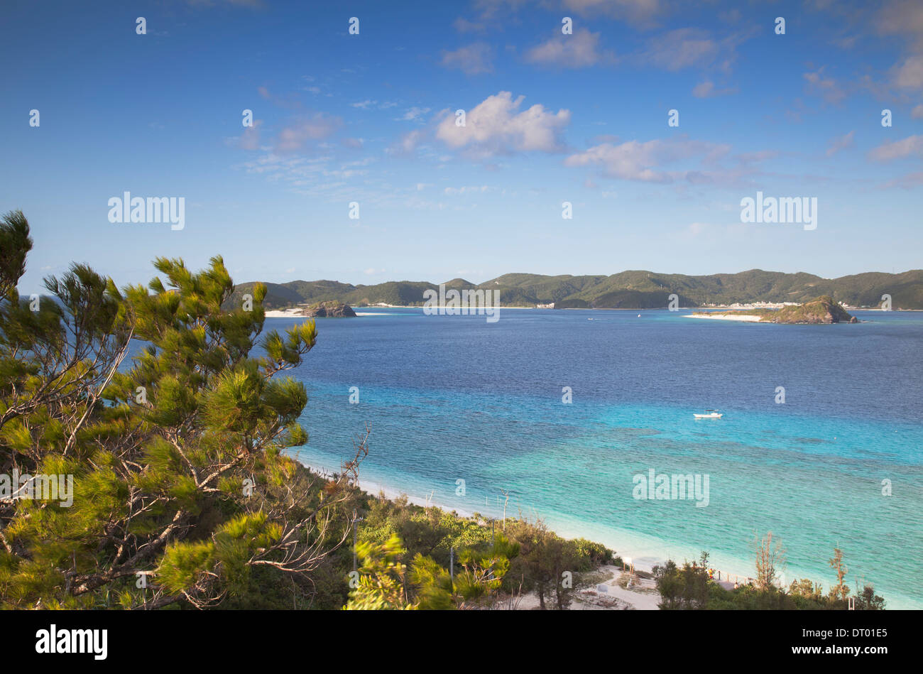 View of Zamami Island from Aka Island, Kerama Islands, Okinawa, Japan ...