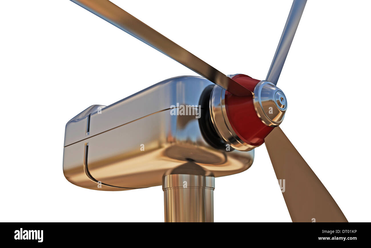wind turbine isolated on white background Stock Photo - Alamy