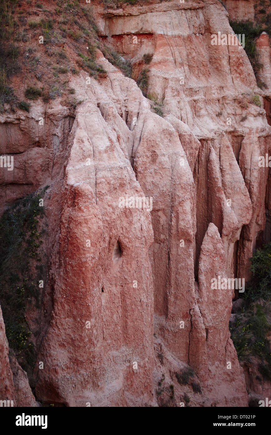The beautiful Red Ravine (Rapa Rosie) from the Carpathian mountains ...