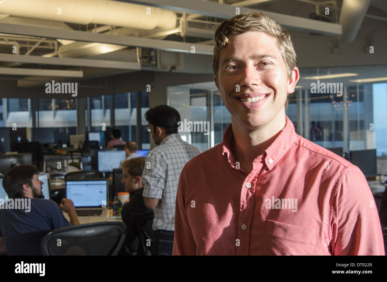 Kevin Mahaffey, co-founder and CTO of mobile security firm "Lookout," at company headquarters in ...