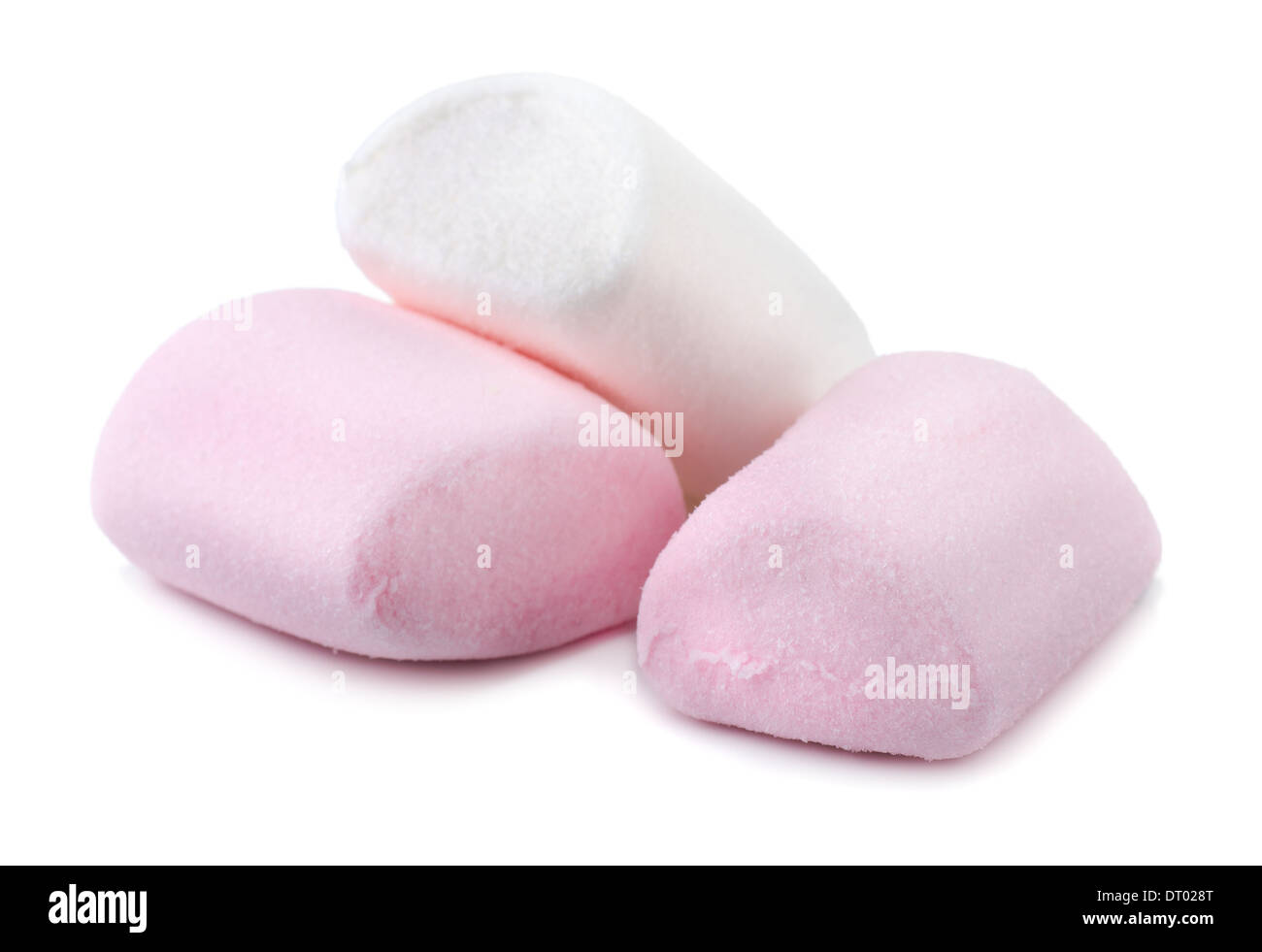 Marshmallows isolated on white Stock Photo - Alamy