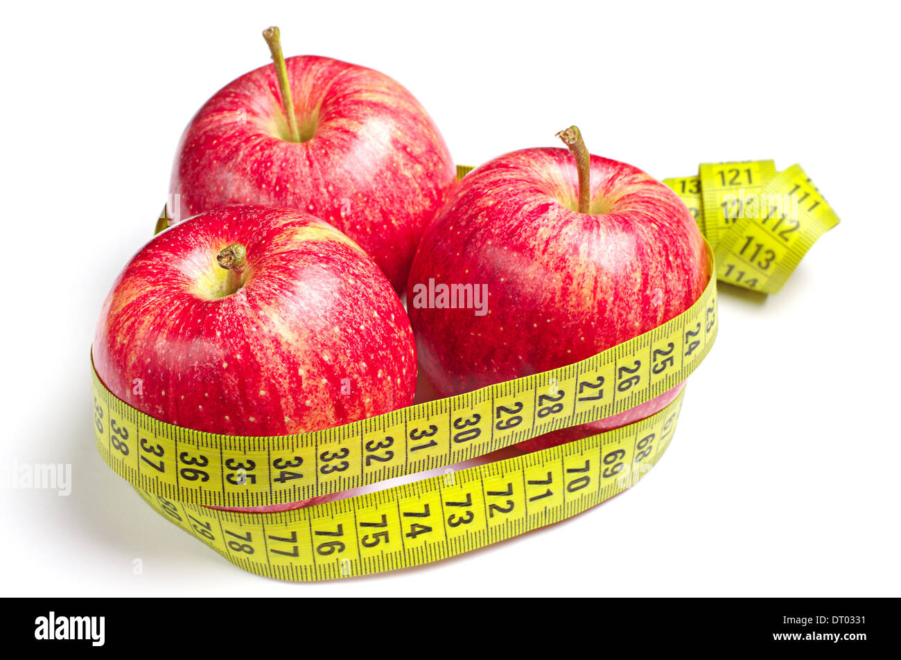 Apples measuring tape hi-res stock photography and images - Alamy