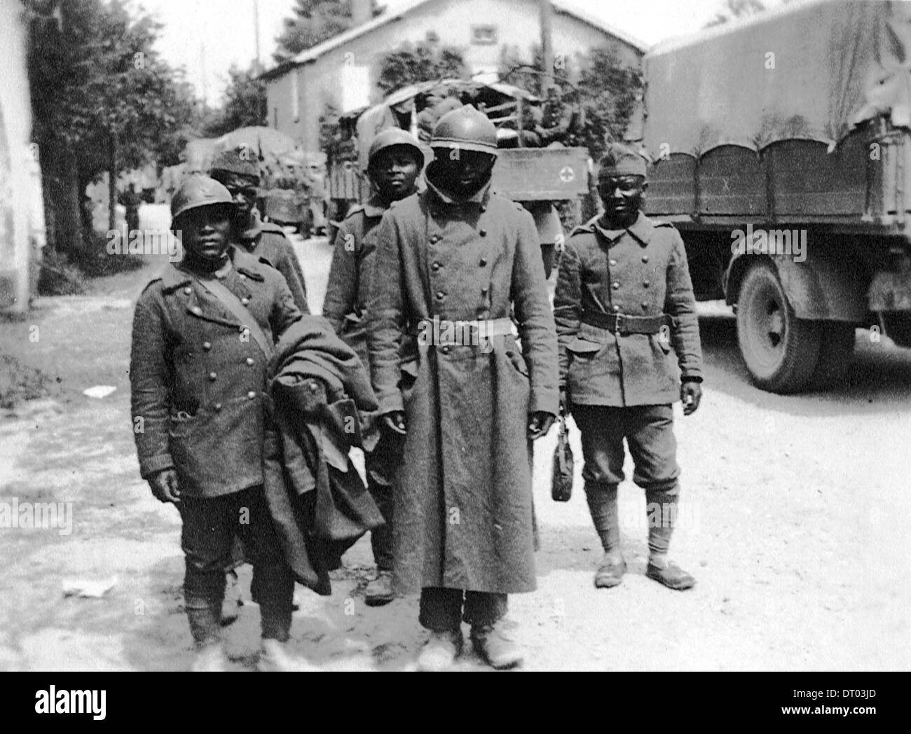Catched French Soldiers out Colonies in France 1940 Stock Photo - Alamy