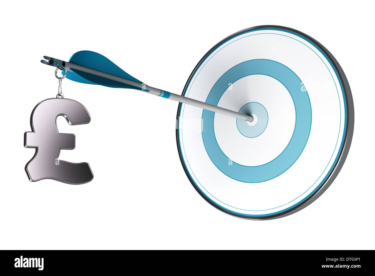 Blue british pound currency symbol Cut Out Stock Images & Pictures - Alamy