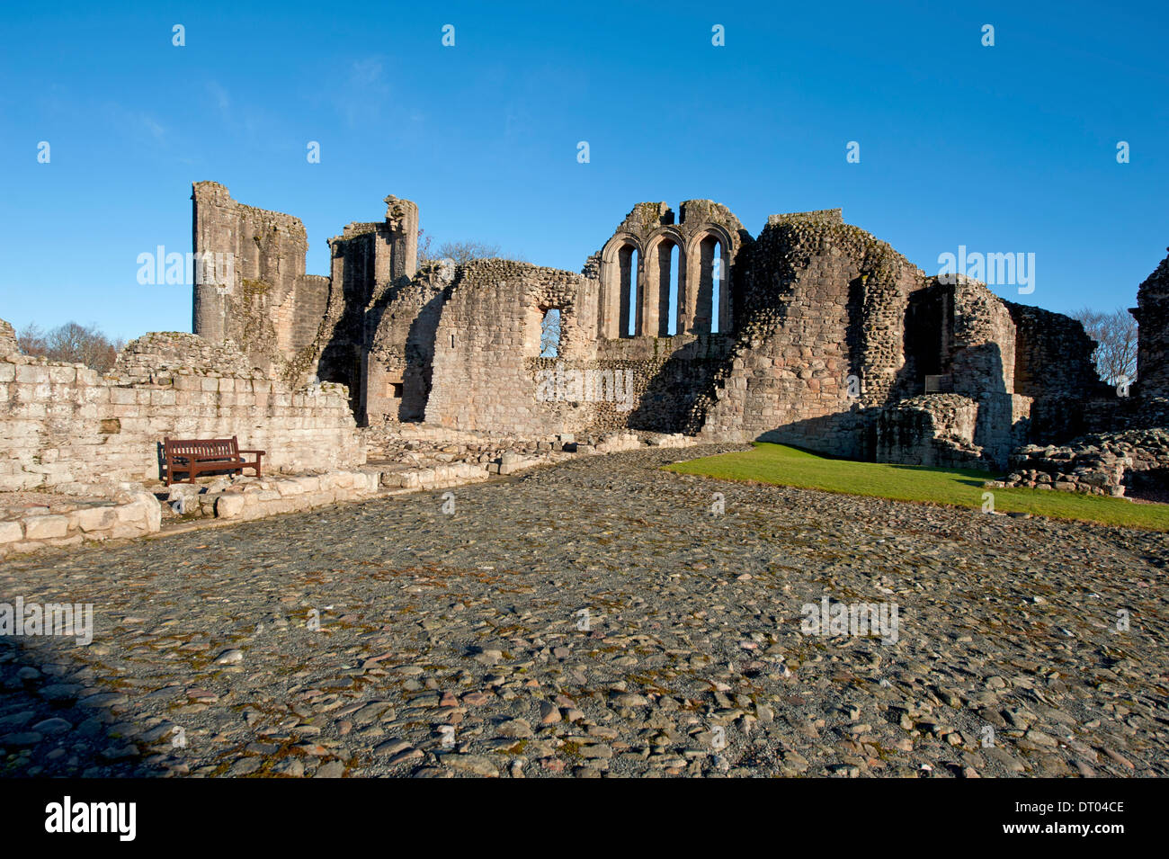 The impressive ruins of Kildrummy Castle near Alford, Aberdeenshire ...