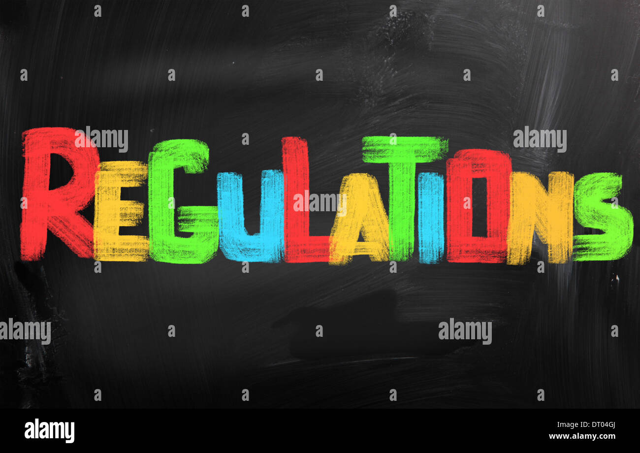 Regulations word hi-res stock photography and images - Alamy