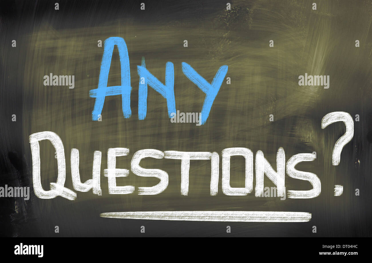 Any Questions Concept Stock Photo - Alamy
