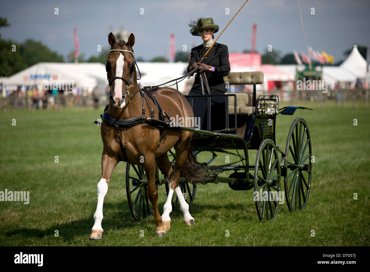 An entrant in the private driving competition at the Edenbridge and ...