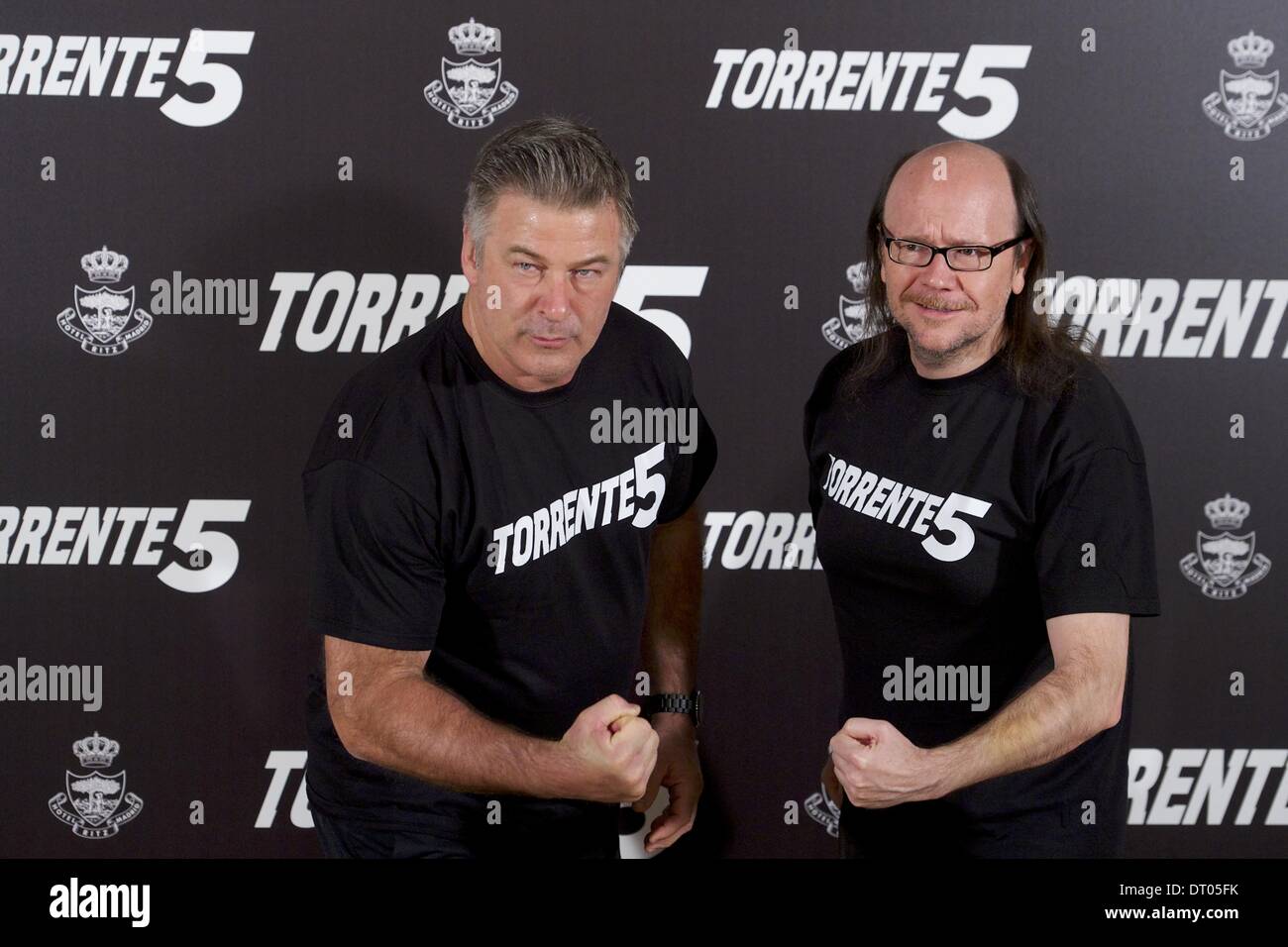 Madrid, Spain. 5th Feb, 2014. Actor Alec Baldwin and Spanish director ...