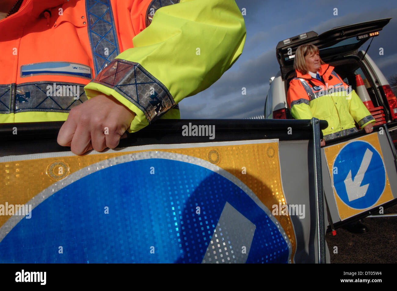 Traffic management road signs hi-res stock photography and images - Alamy