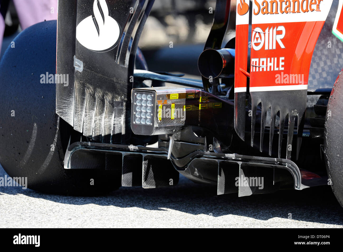 rear view of the Ferrari F14 T during Formula One Tests, Jerez, Spain ...