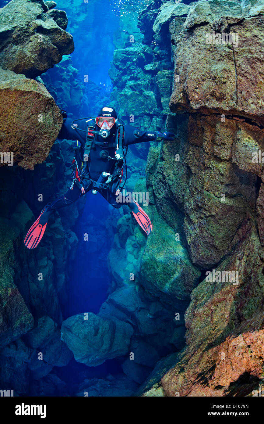 Silfa, the divergent tectonic boundary between the North American and ...