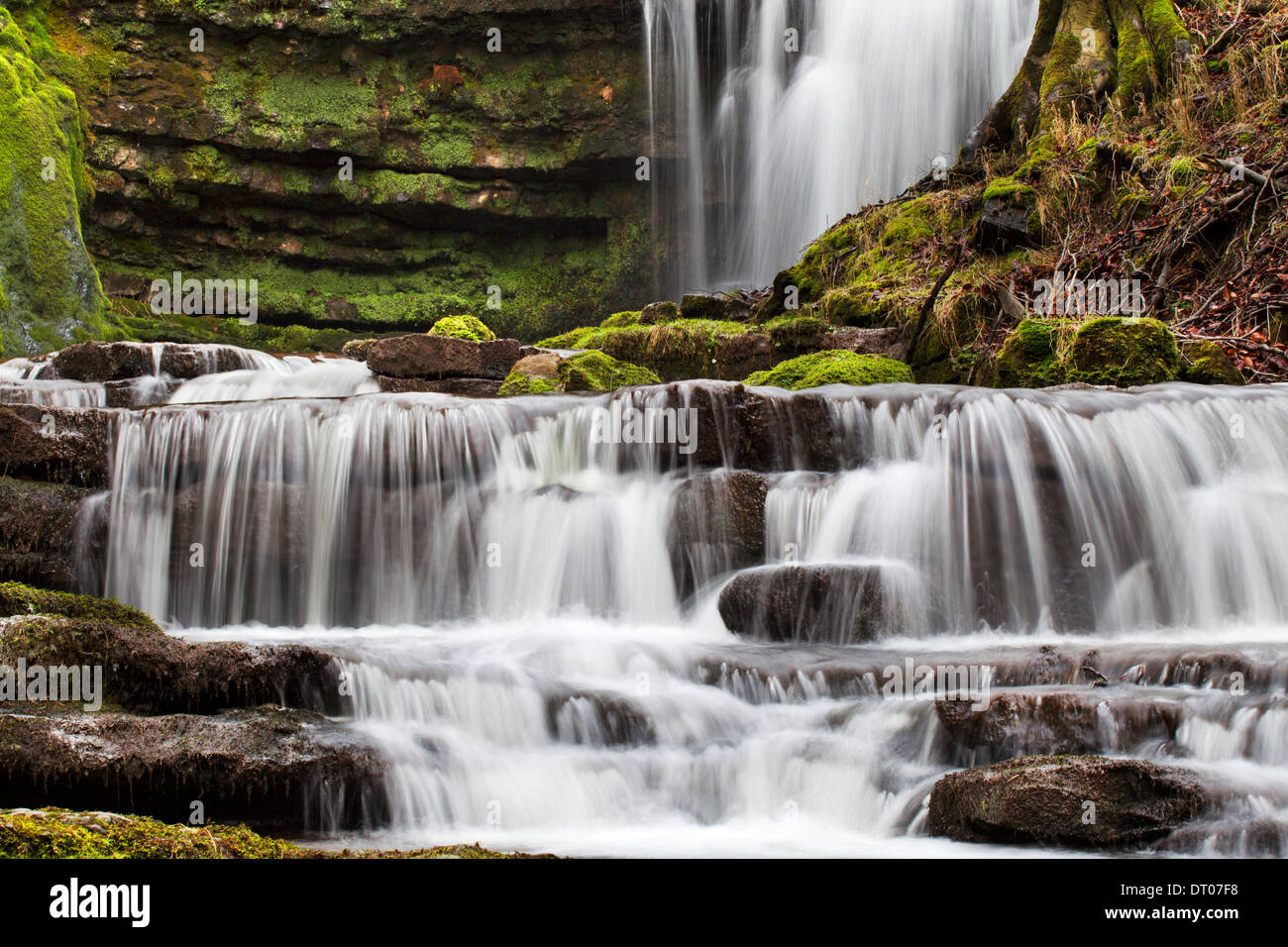 Scaleber Force or Foss Waterfall near Settle North Yorkshire England ...