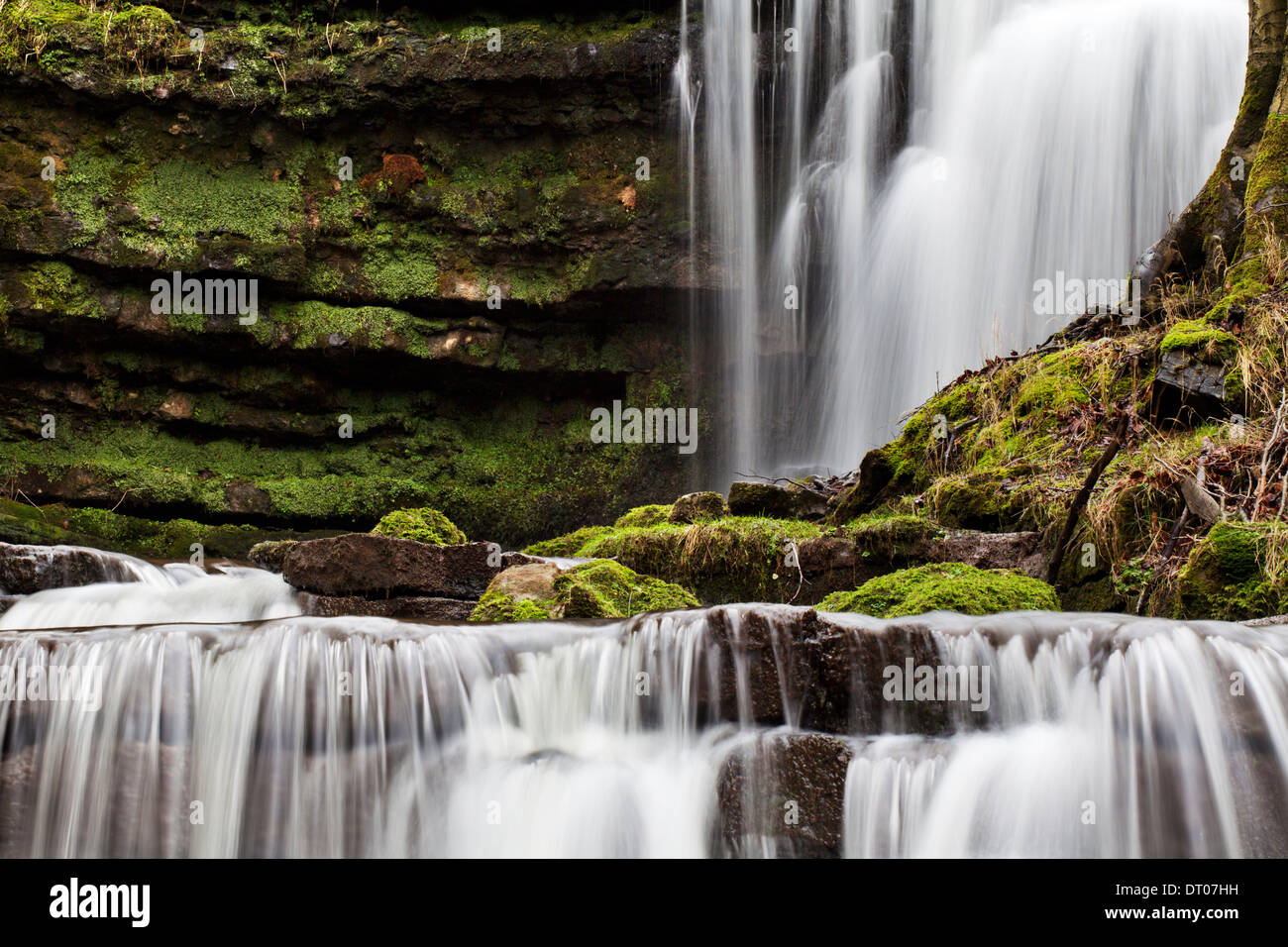 Scaleber Force or Foss Waterfall near Settle North Yorkshire England ...