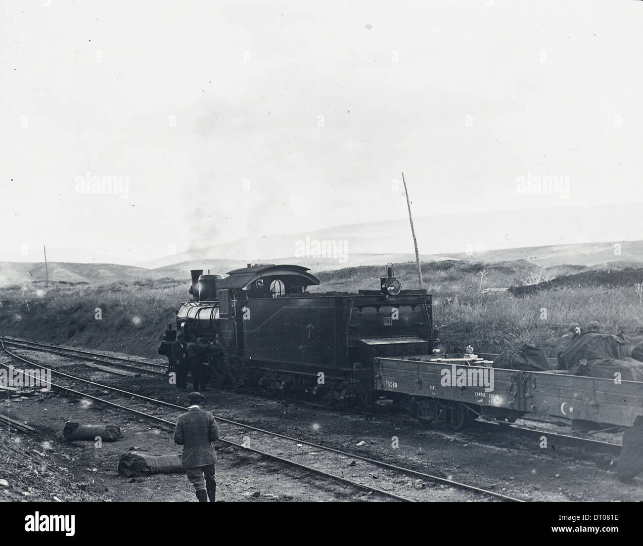A photograph of the Cape to Cairo Railway project in the Congo, taken ...